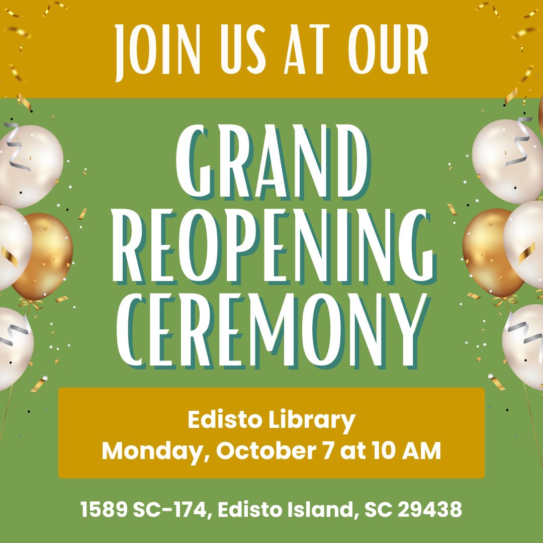 Newly Renovated Edisto Library to Reopen | Charleston County Public Library