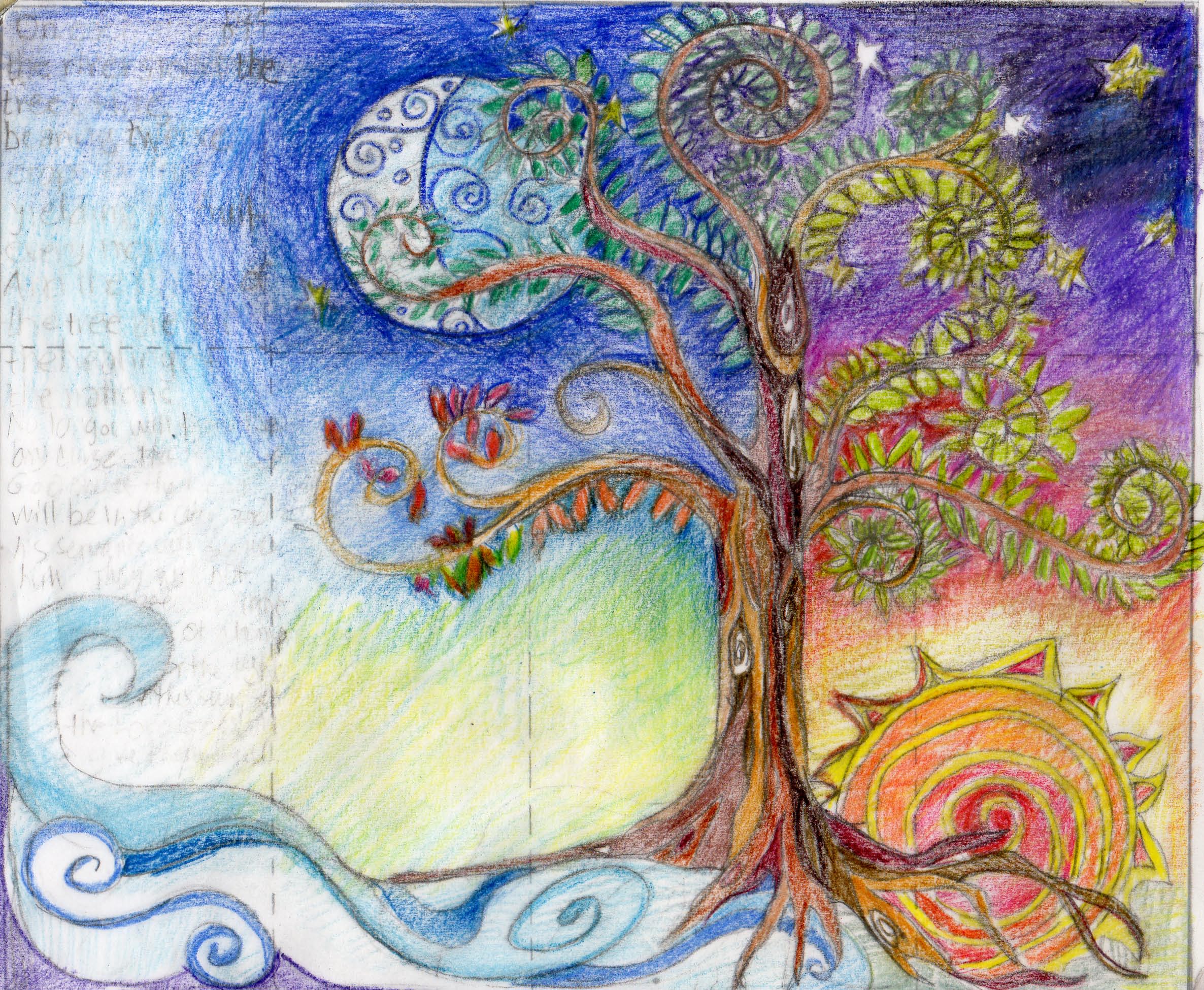 Healing Tree Drawing The Healing Tree: Newman, Mrs. Leanda Parrelli: